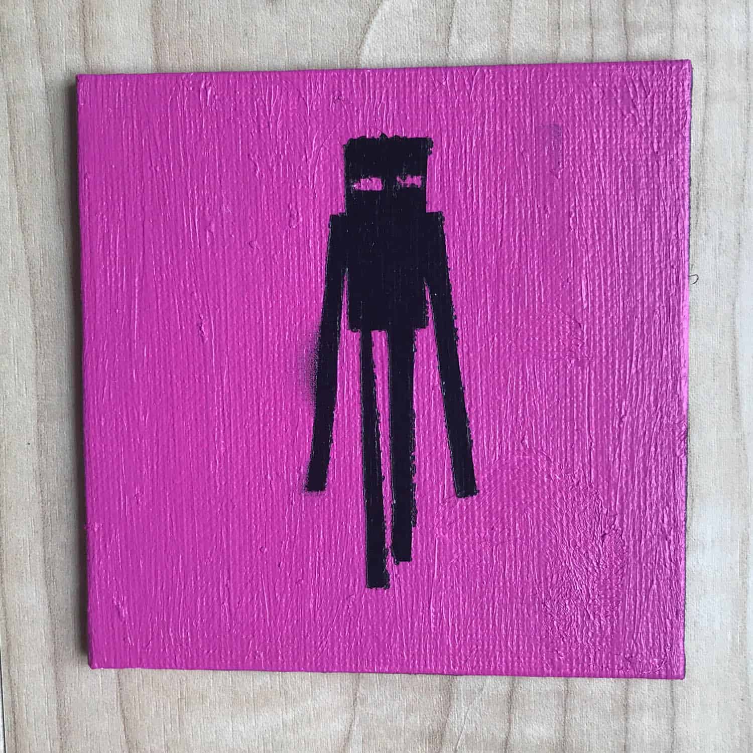 Enderman Mixed Media Painting Sarah M Schumacher
